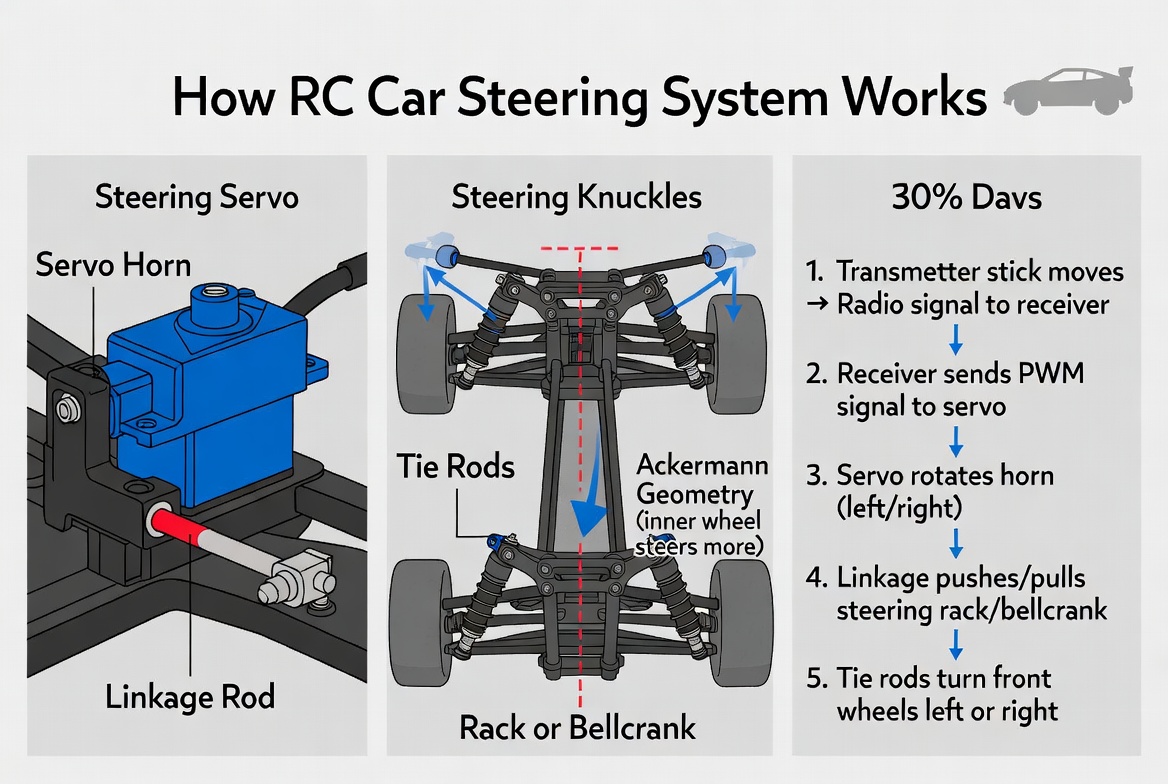 How RC Car Steering System Works? - Rc Things